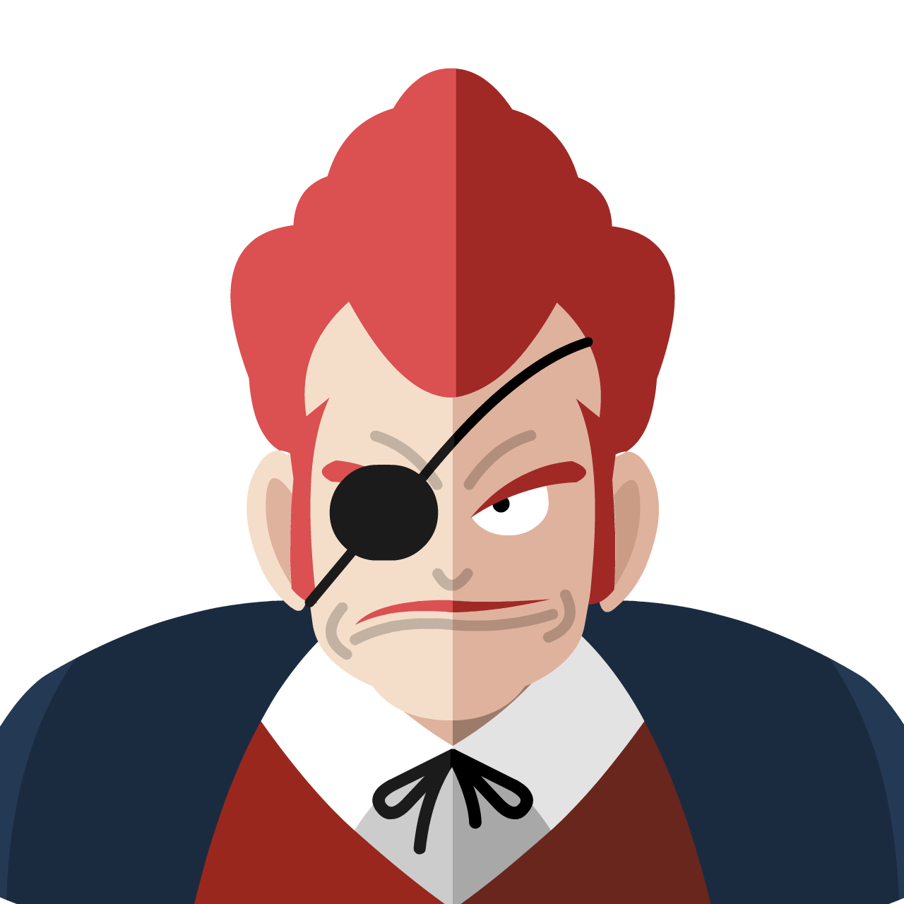 Dragon Ball’s Commander Red Flat Icon & Avatar • Yoolk • Digital Ninja