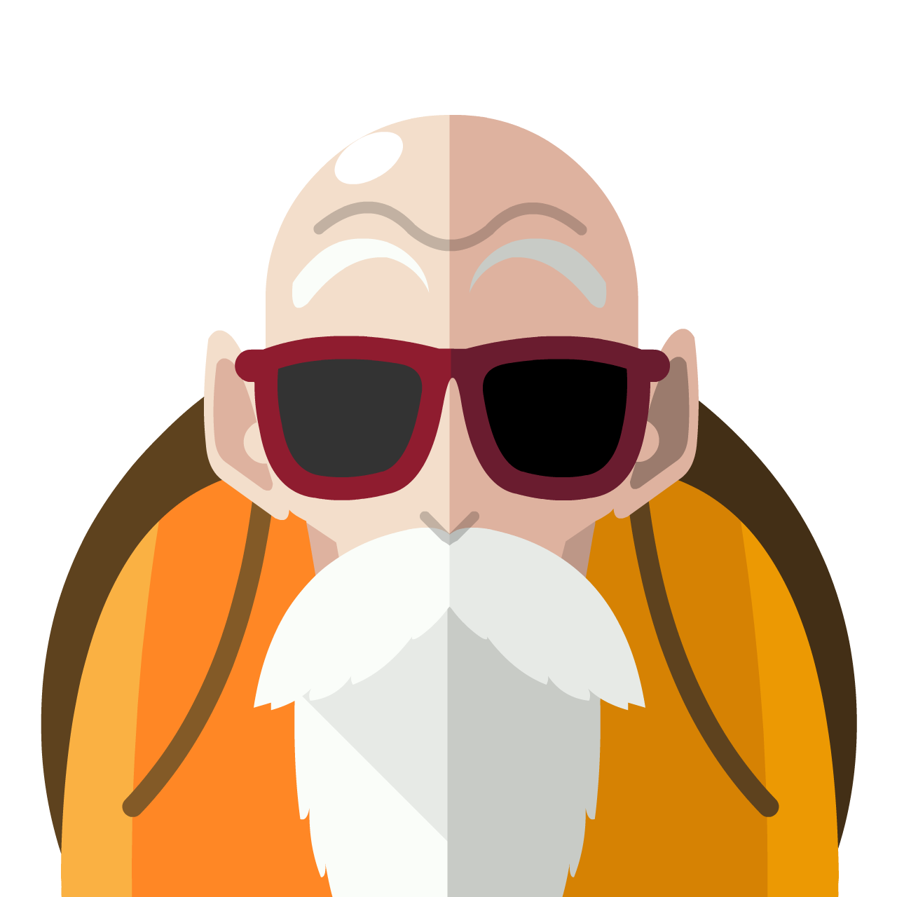 Dragon Ball’s Master Roshi Flat Icon & Avatar • Yoolk • Digital Ninja