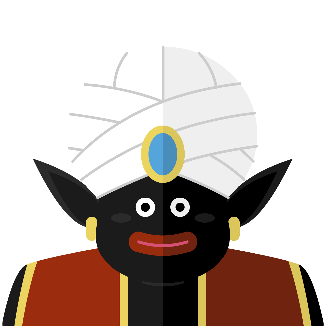 Dragon Ball’s Mr Popo Flat Icon & Avatar • Yoolk • Digital Ninja