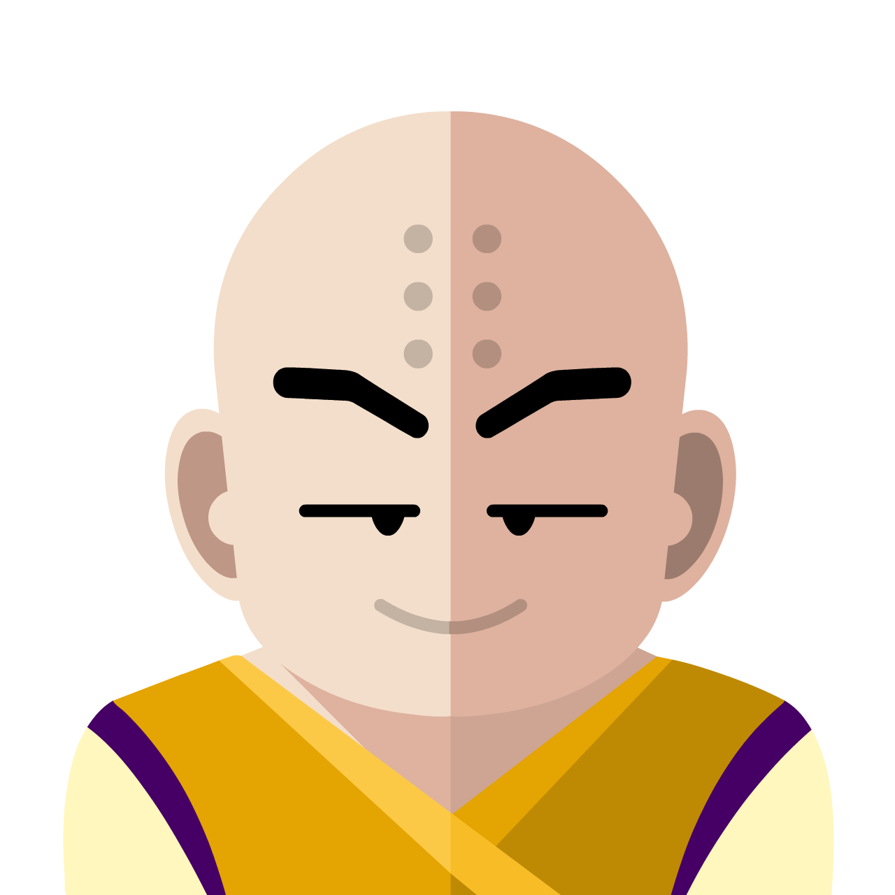 Dragon Ball’s Krilin Flat Icon & Avatar • Yoolk • Digital Ninja