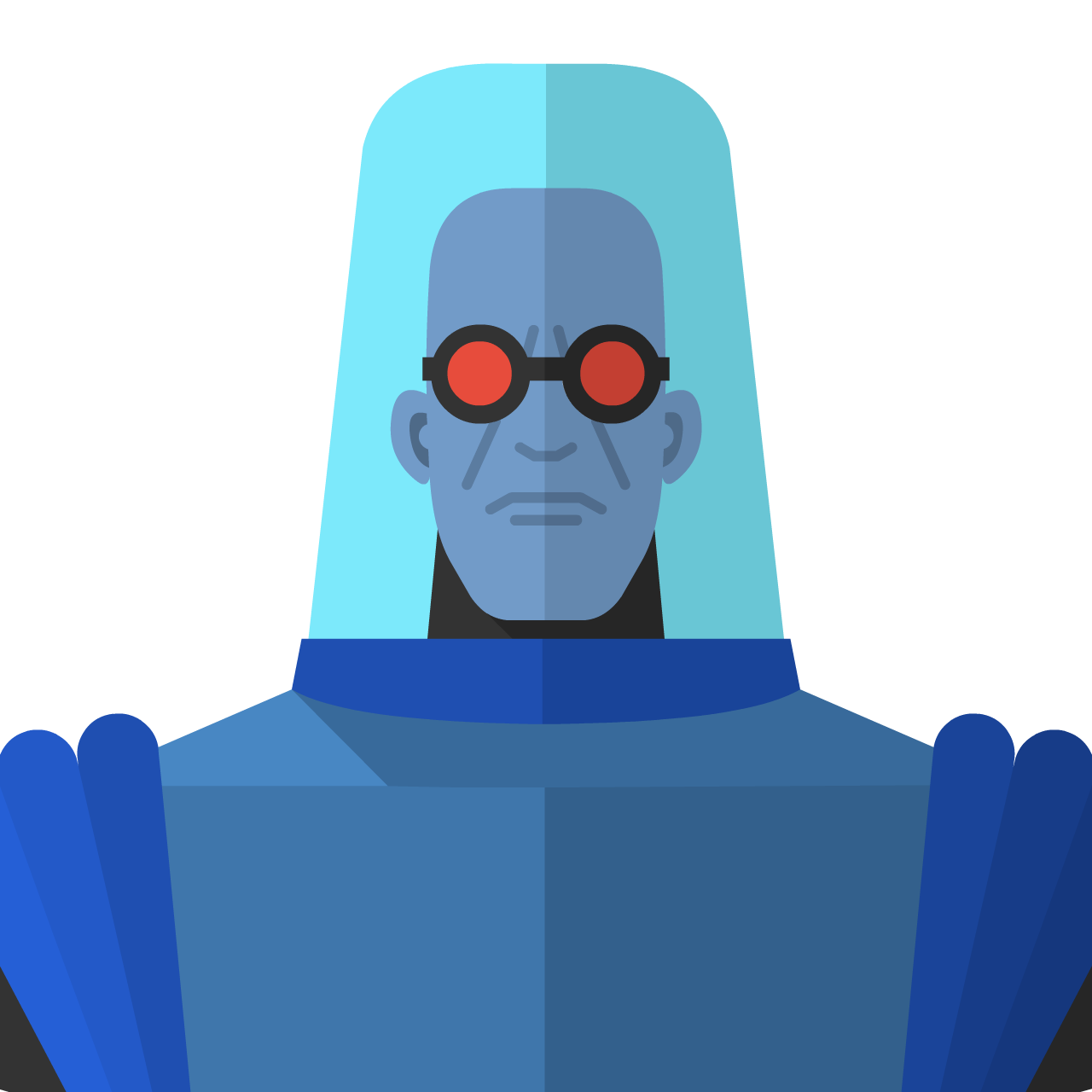 DC's Mr Freeze Flat Icon & Avatar • Yoolk • Digital Ninja
