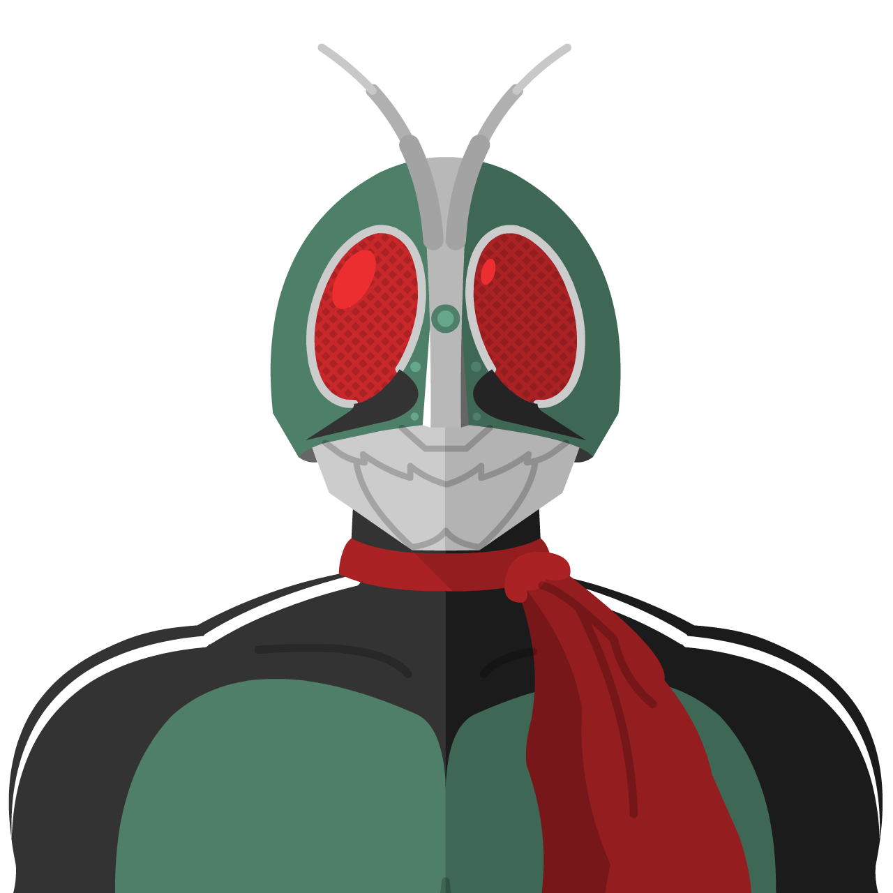 Tokusatsu’s Kamen Rider Flat Icon & Avatar • Yoolk • Digital Ninja