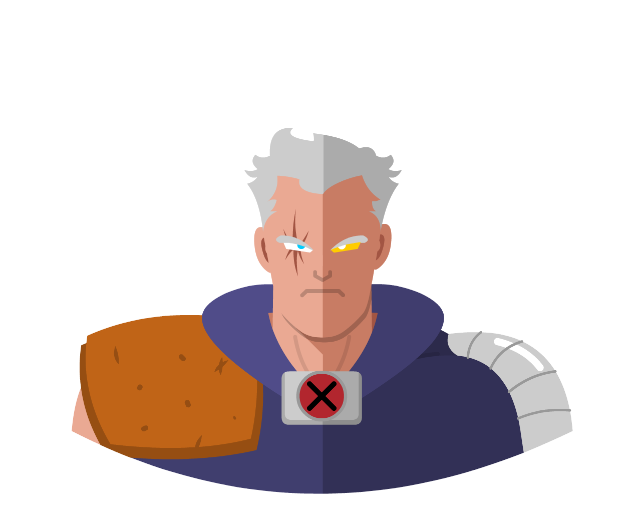 Marvel’s Cable Flat Icon & Avatar • Yoolk • Digital Ninja