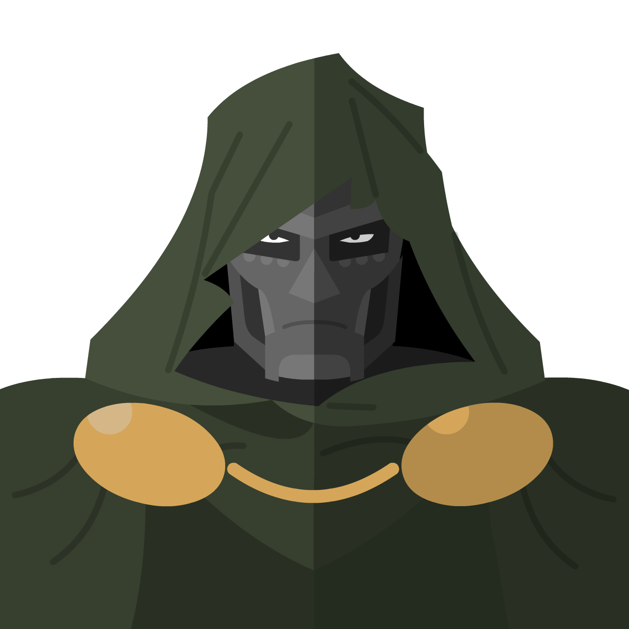 Marvel’s Dr Doom Flat Icon & Avatar • Yoolk • Digital Ninja