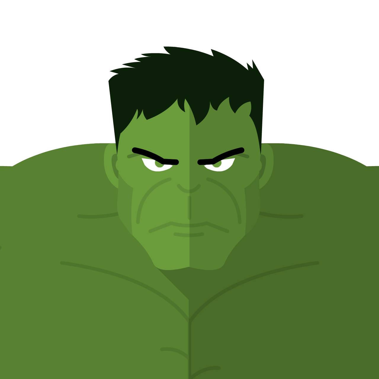 Marvel’s Hulk Flat Icon & Avatar • Yoolk • Digital Ninja
