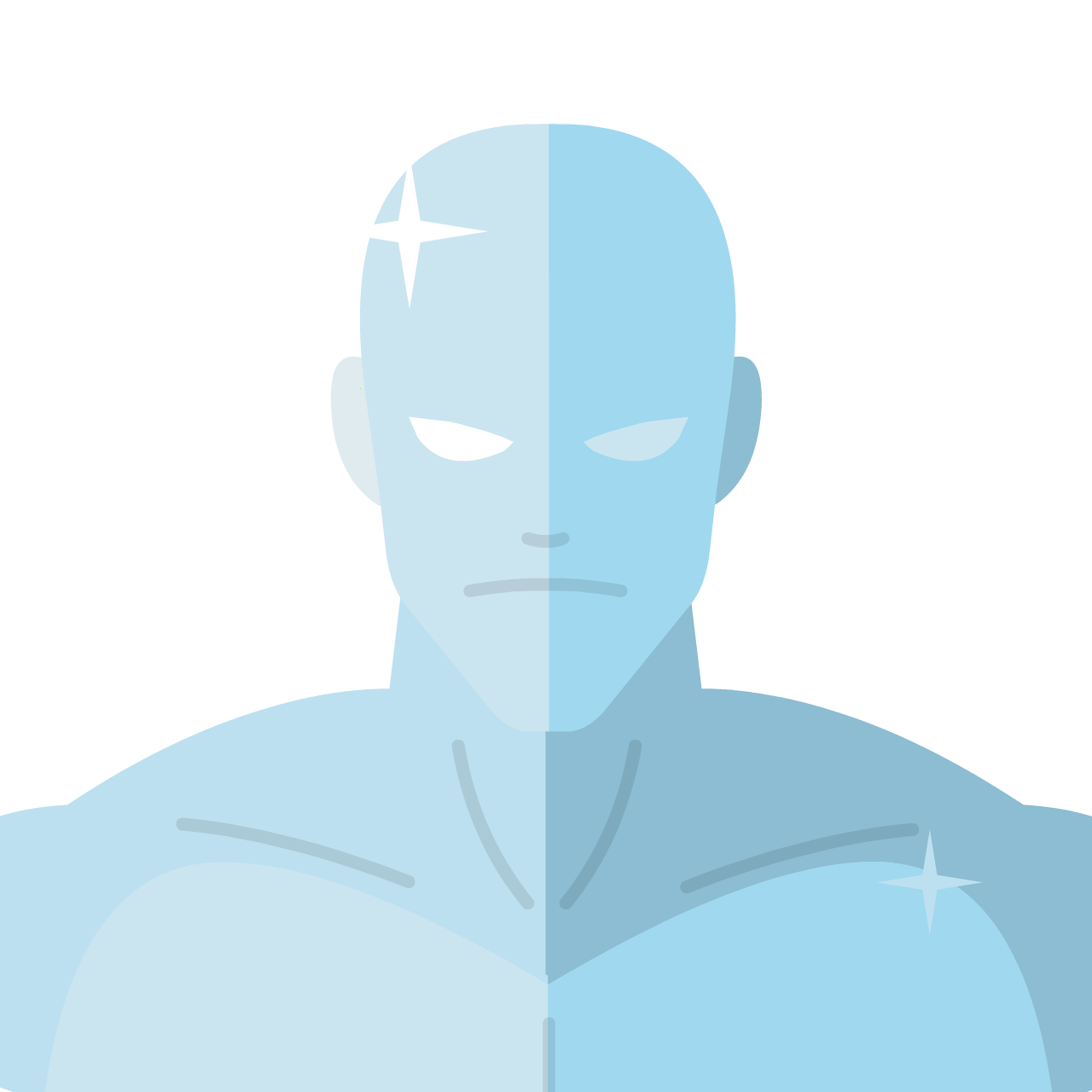 Marvel’s Iceman Flat Icon & Avatar • Yoolk • Digital Ninja
