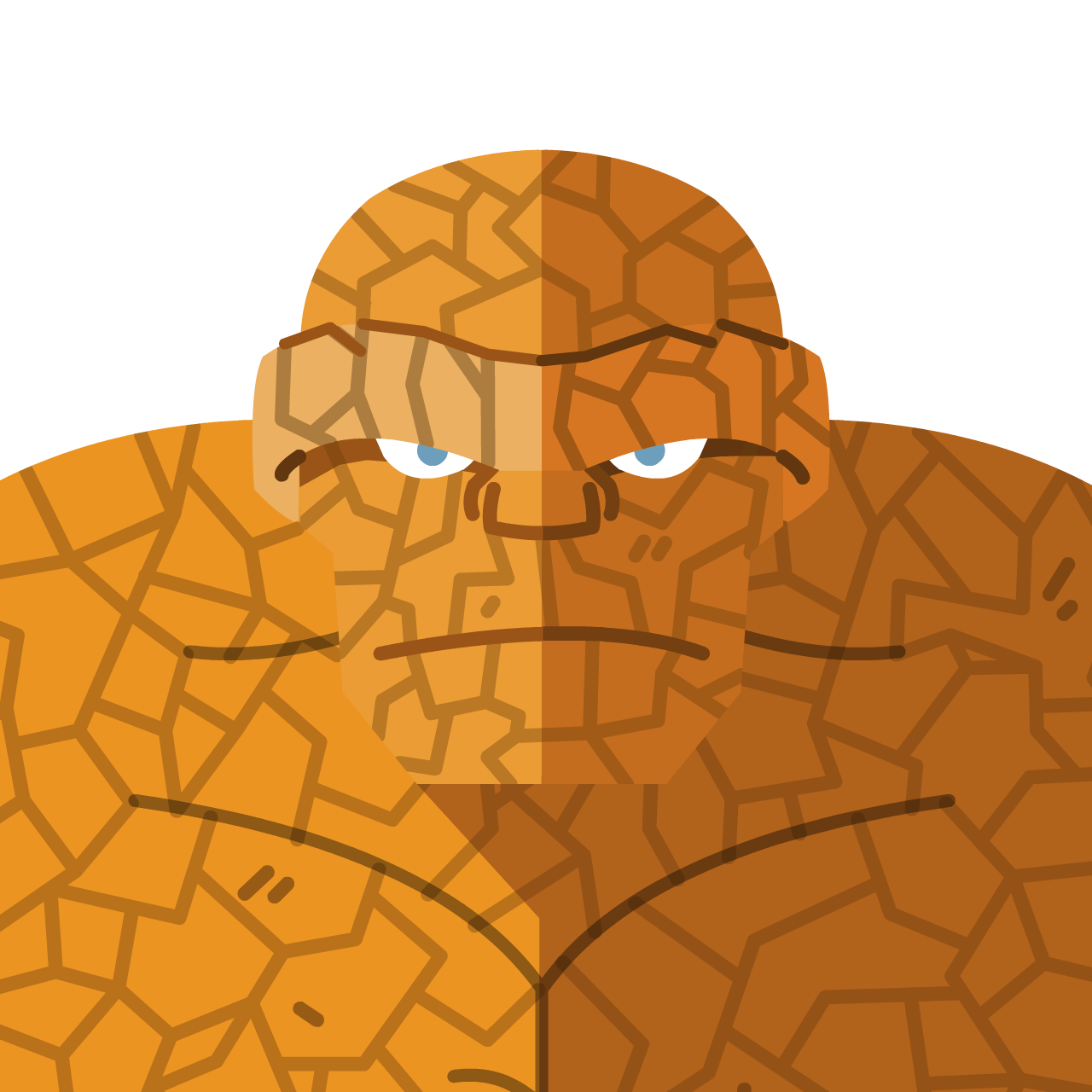 Marvel’s The Thing Flat Icon & Avatar • Yoolk • Digital Ninja