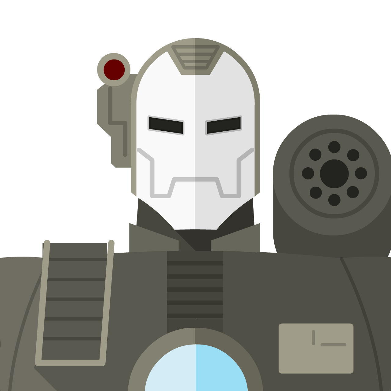 Marvel’s War Machine Flat Icon & Avatar • Yoolk • Digital Ninja