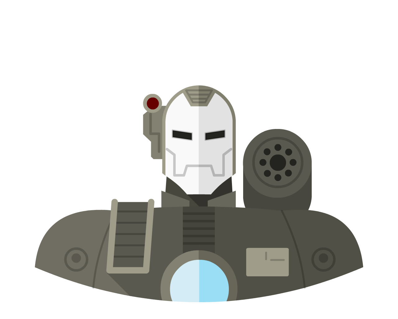 Marvel’s War Machine Flat Icon & Avatar • Yoolk • Digital Ninja