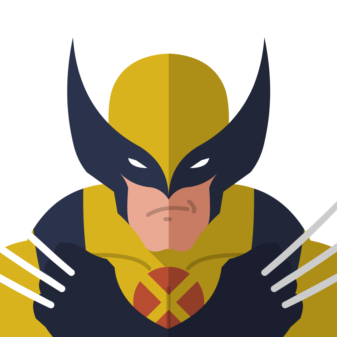 Marvel’s Wolverine (Snikt Ver.) Flat Icon & Avatar • Yoolk • Digital Ninja
