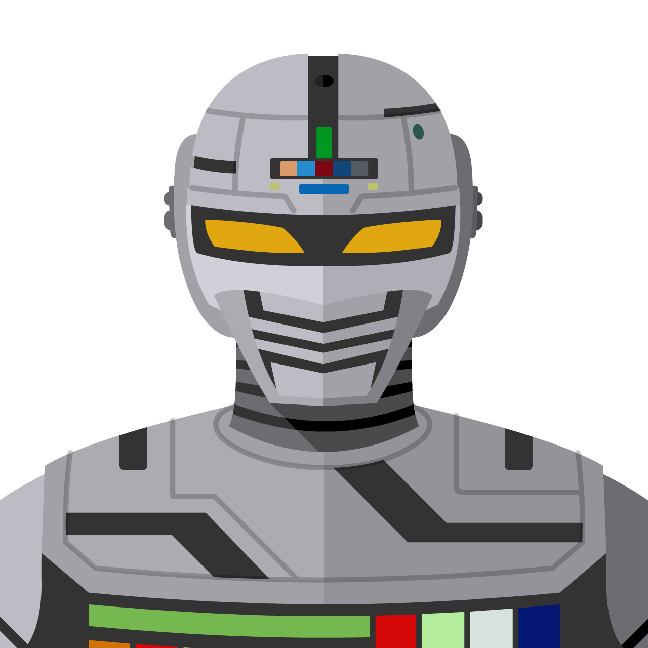 Space Sheriff Gavan Flat Icon & avatar • Yoolk • Digital Ninja