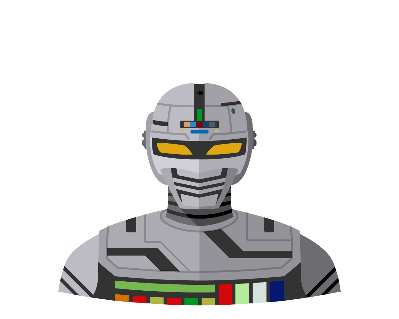 Space Sheriff Gavan Flat Icon & avatar • Yoolk • Digital Ninja
