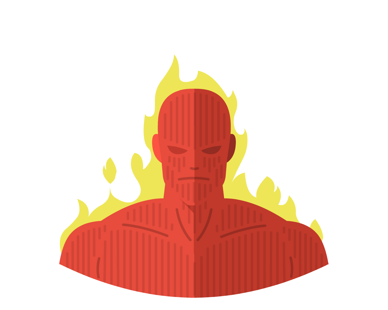 Marvel’s Human Torch Flat Icon & Avatar • Yoolk • Digital Ninja
