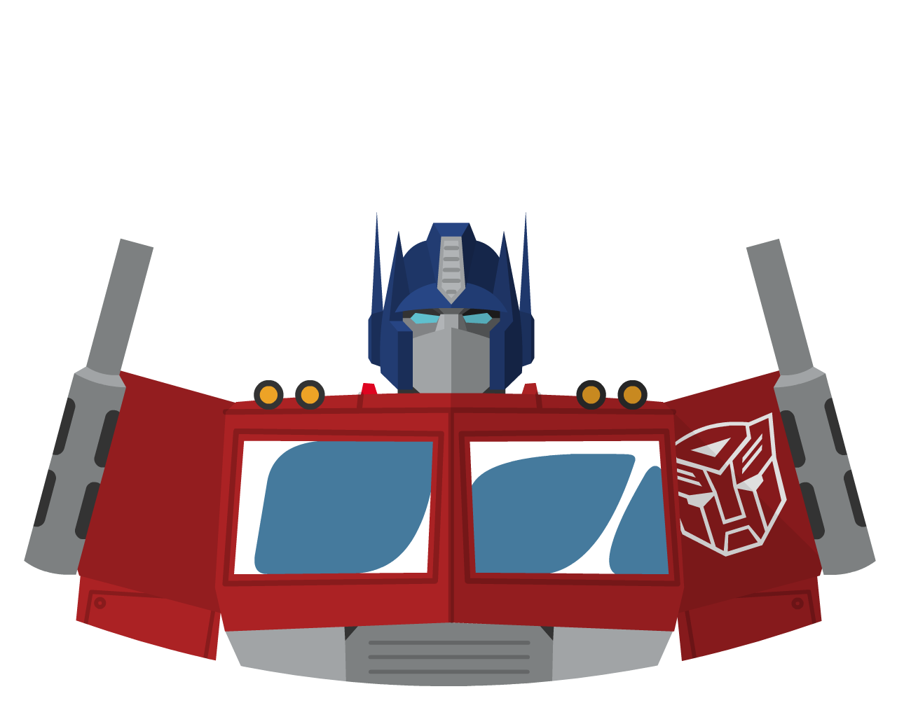 Transformers Optimus Prime Flat Icon & Avatar • Yoolk • Digital Ninja