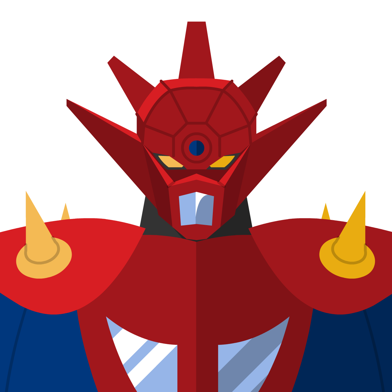 Getter Robo’s Getter Dragon Flat Icon & Avatar • Yoolk • Digital Ninja