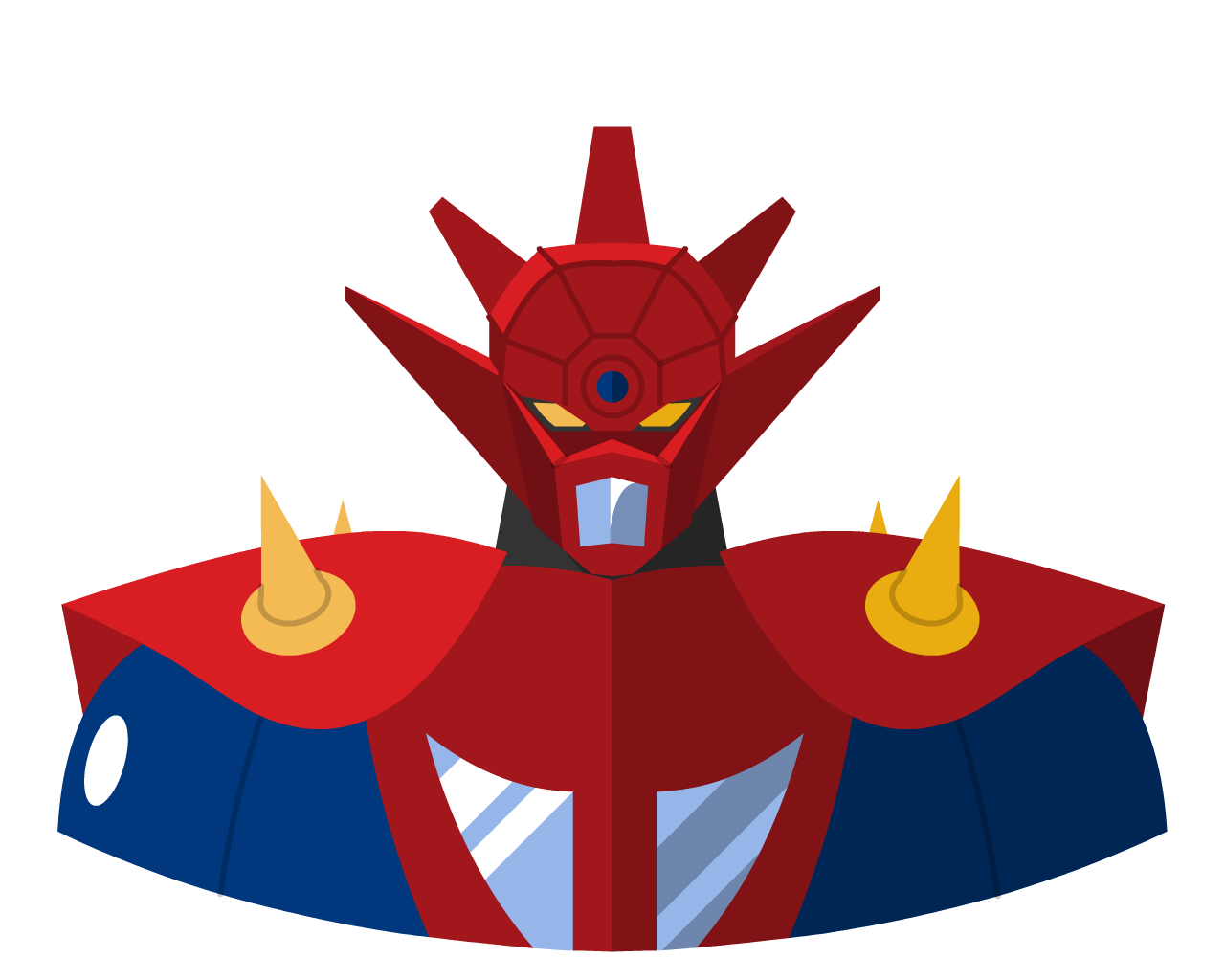 Getter Robo’s Getter Dragon Flat Icon & Avatar • Yoolk • Digital Ninja
