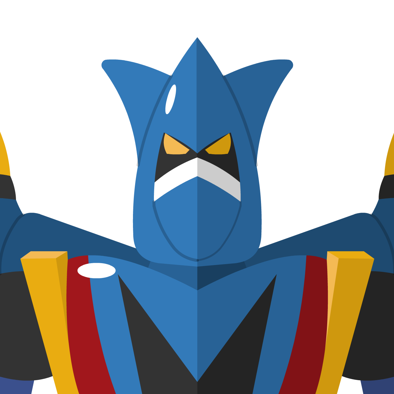 Getter Robo’s Getter Liger Flat Icon & Avatar • Yoolk • Digital Ninja