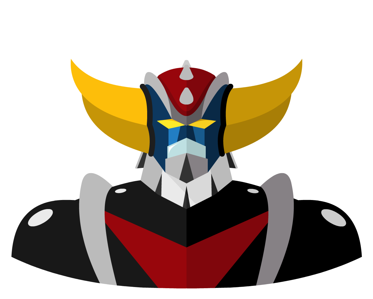 Go Nagai’s Grendizer Flat Icon & Avatar • Yoolk • Digital Ninja