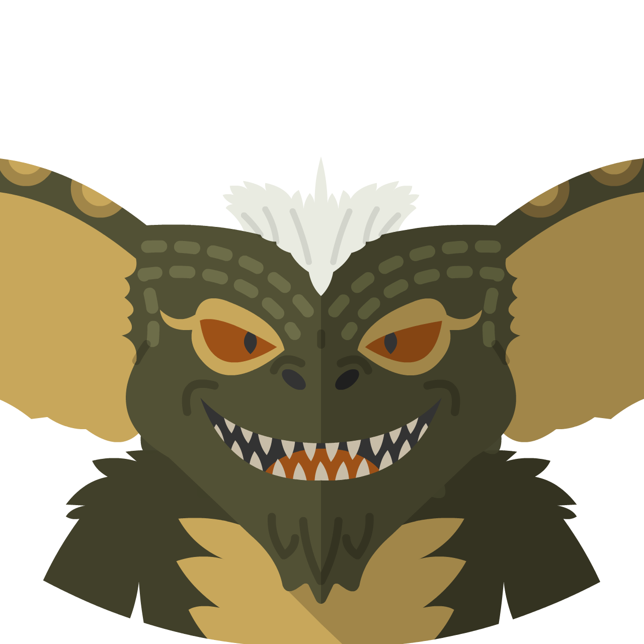Gremlins Stripe Flat Icon & Avatar • Yoolk • Digital Ninja