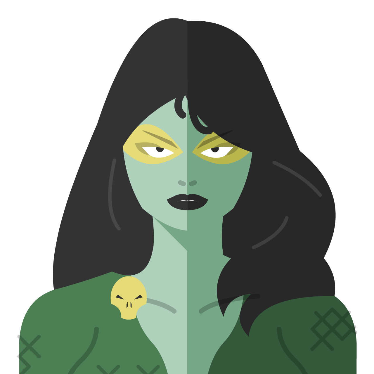 Marvel’s Gamora Flat Icon & Avatar • Yoolk • Digital Ninja