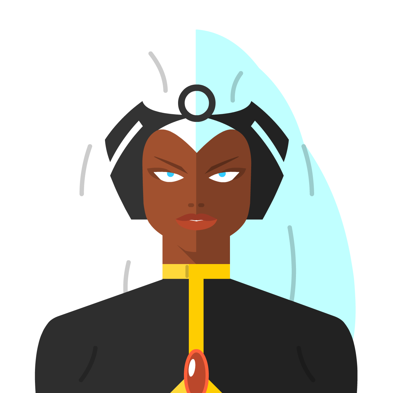 Marvel’s Storm Flat Icon & Avatar • Yoolk • Digital Ninja