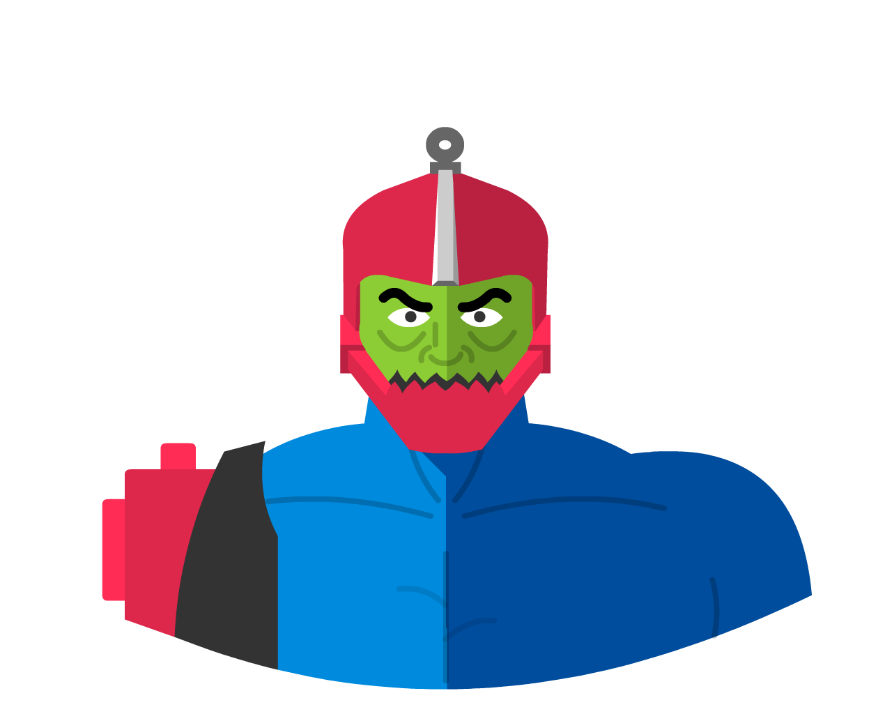 MOTU Trap Jaw Flat Icon & Avatar • Yoolk • Digital Ninja