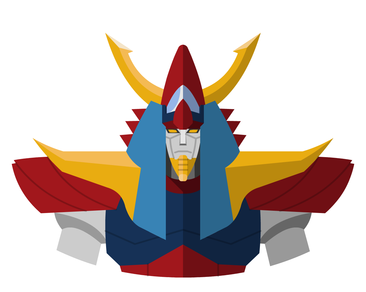 Brave Raideen flat icon & avatar • Yoolk • Digital Ninja