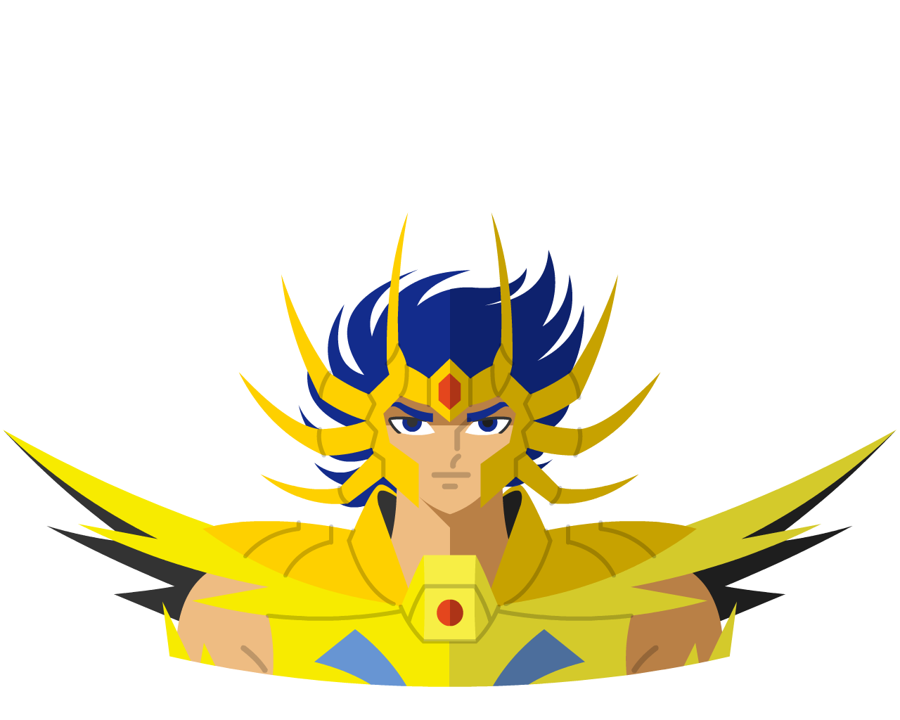Saint Seiya’s Deathmask Flat Icon & Avatar • Yoolk • Digital Ninja