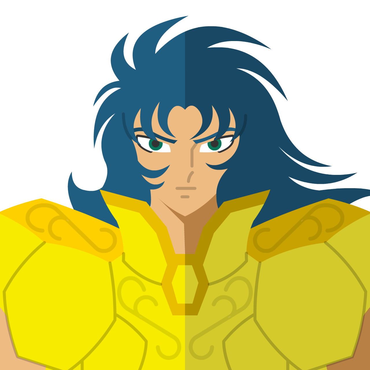 Saint Seiya’s Gemini Saga Flat Icon & Avatar • Yoolk • Digital Ninja