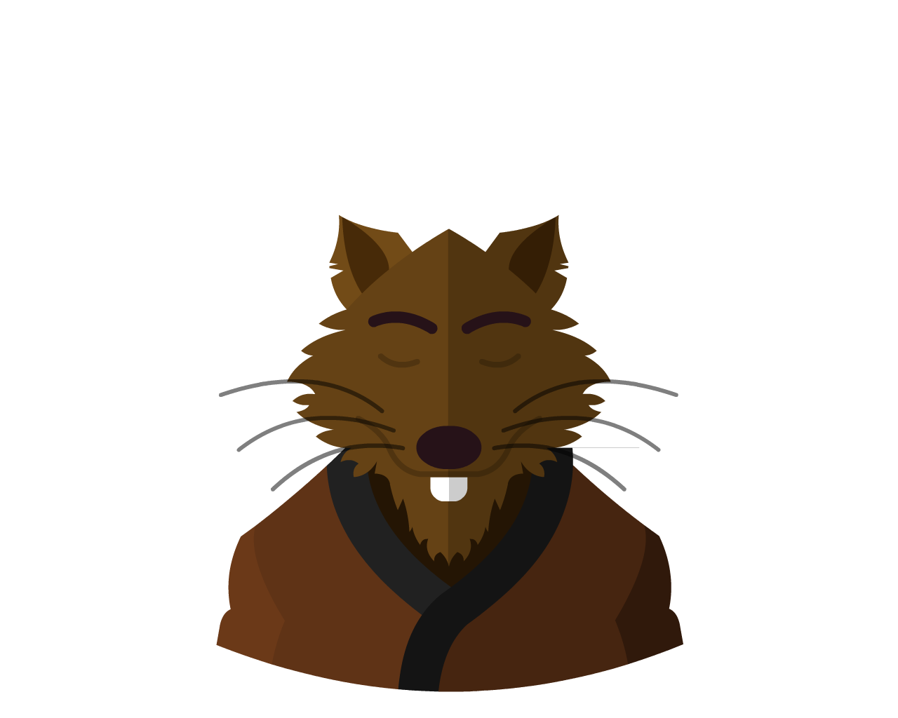 TMNT’s Splinter Flat Icon & Avatar • Yoolk • Digital Ninja