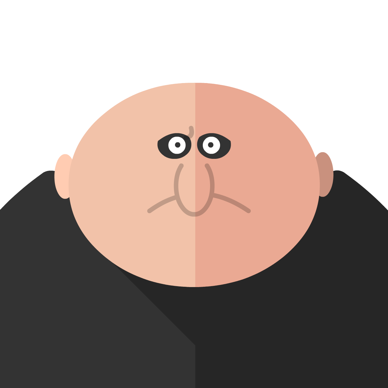 Adams Family's Fester Flat Icon & Avatar • Yoolk • Digital Ninja