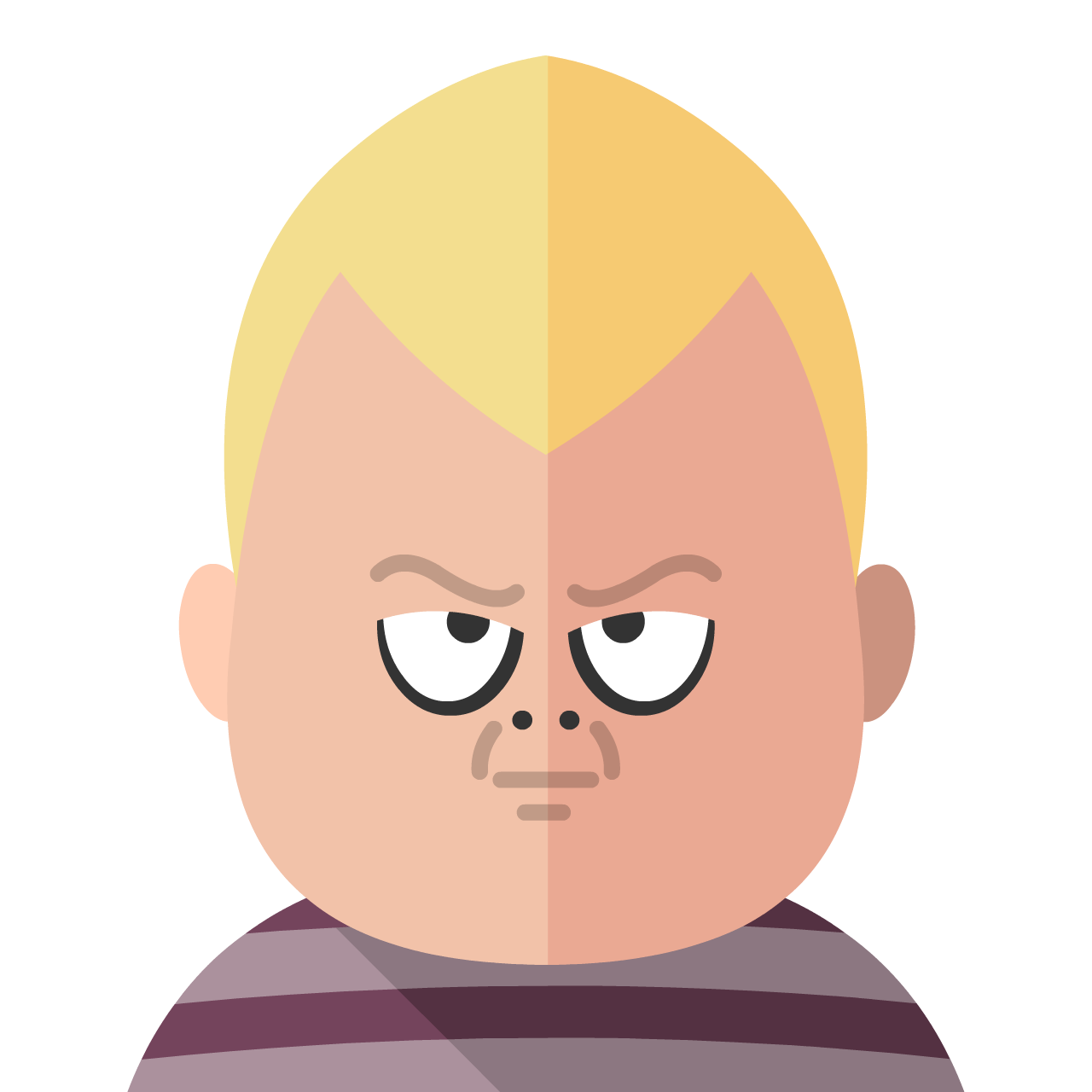 Pugsley Addams Family Flat Icon & Avatar • Yoolk • Digital Ninja
