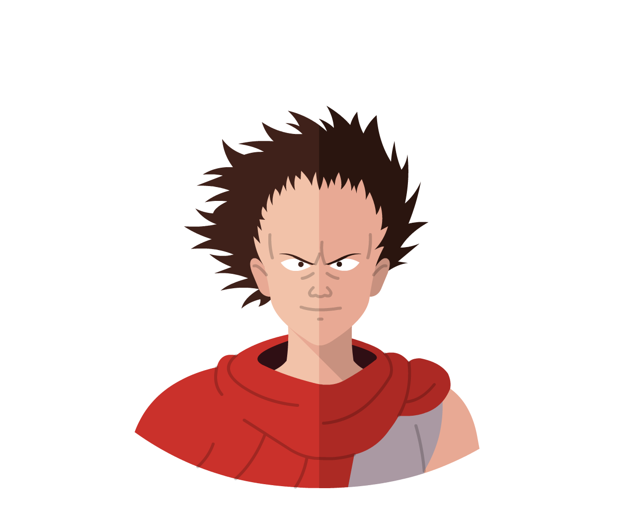 Akira Tetsuo Flat Icon & Avatar • Yoolk • Digital Ninja