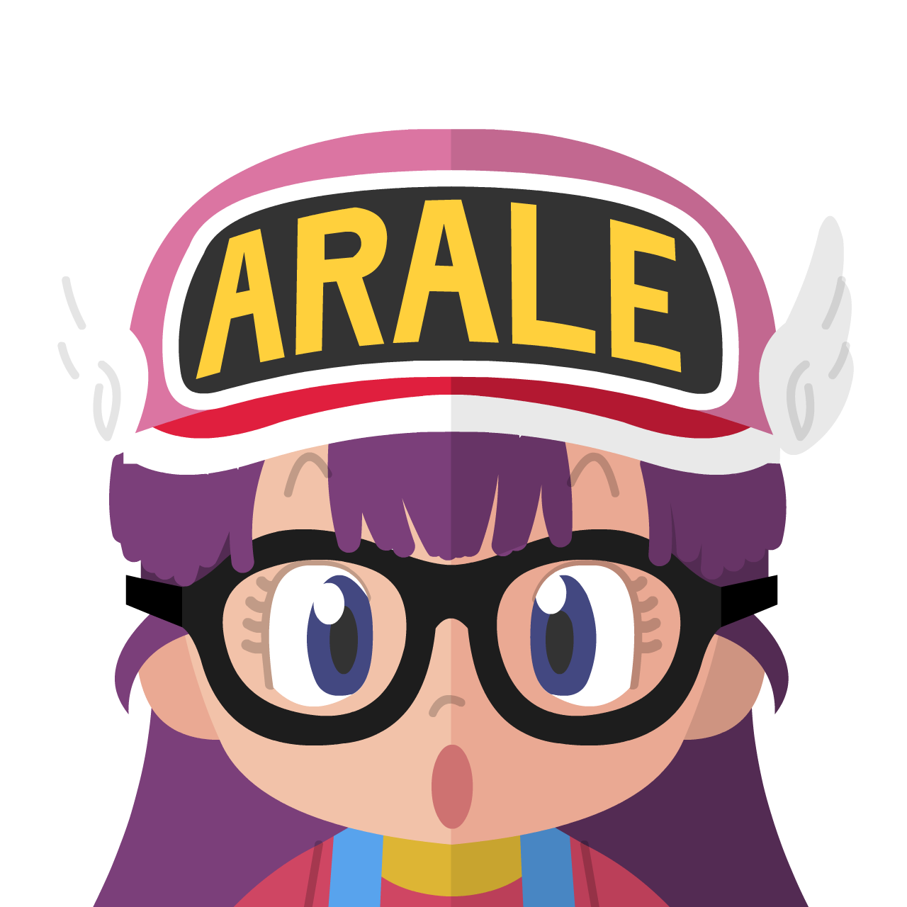 Dr Slump’s Arale (Surprise) Flat Icon & Avatar • Yoolk • Digital Ninja