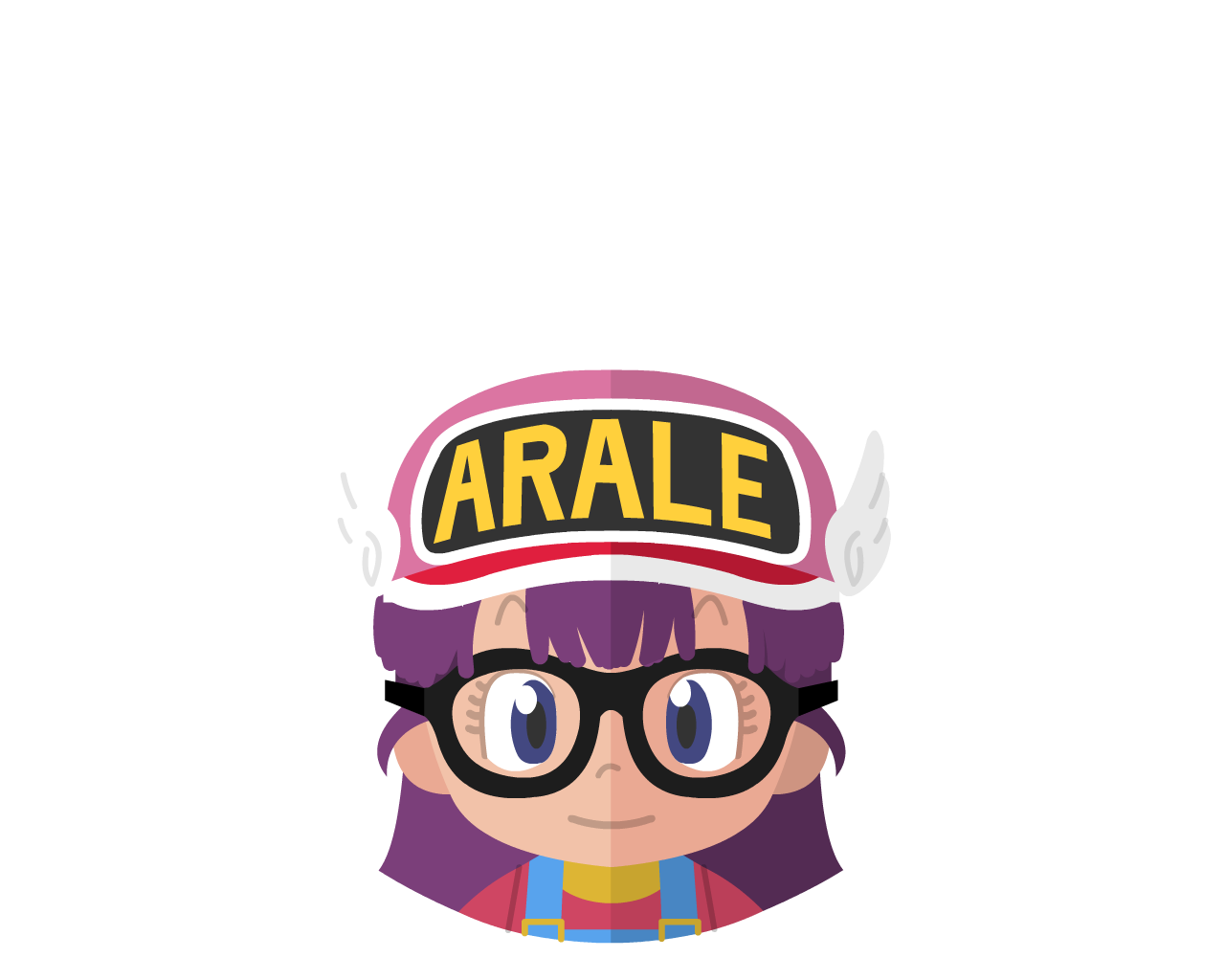 Dr Slump’s Arale Flat Icon & Avatar • Yoolk • Digital Ninja
