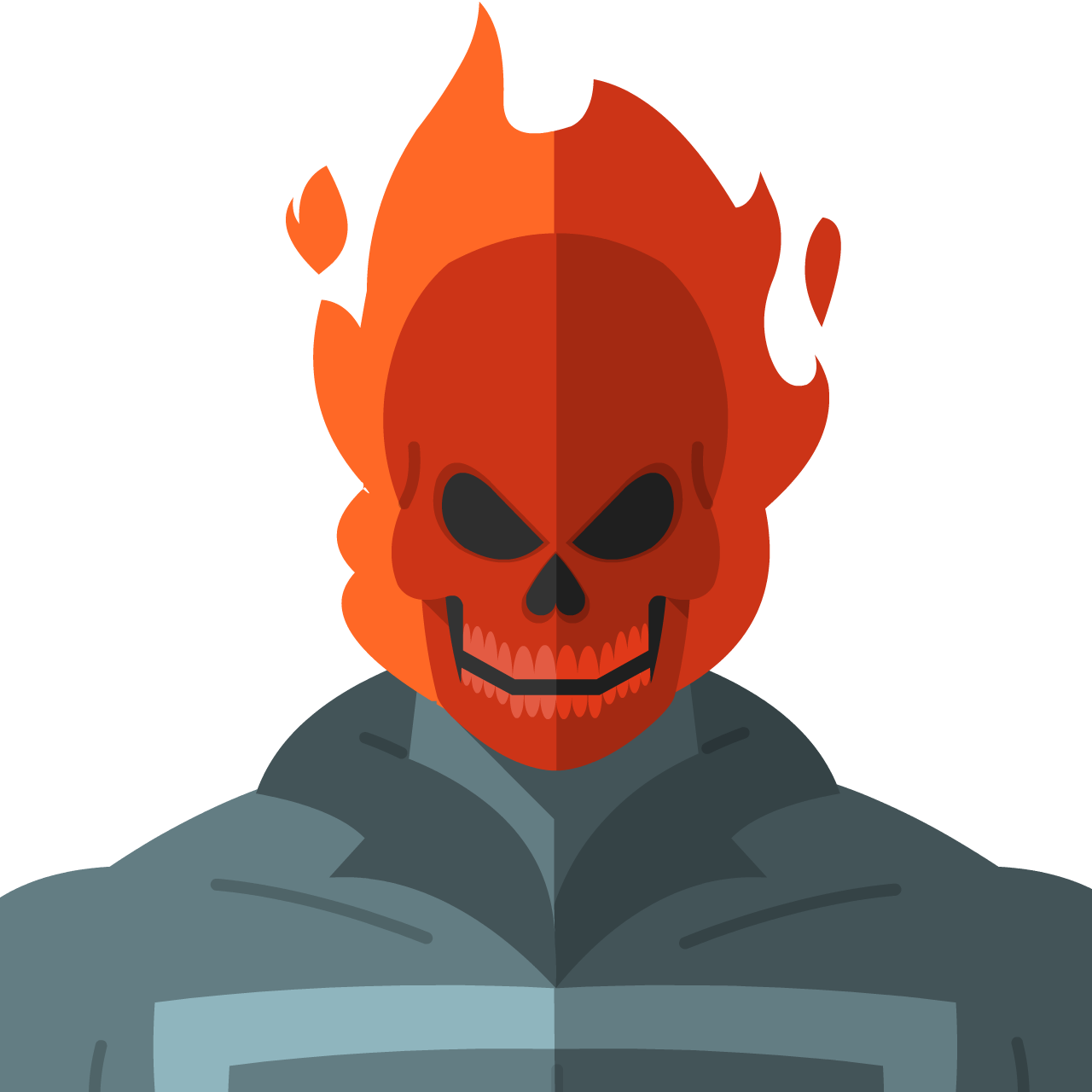 Marvel’s Ghost Rider Flat Icon & Avatar • Yoolk • Digital Ninja