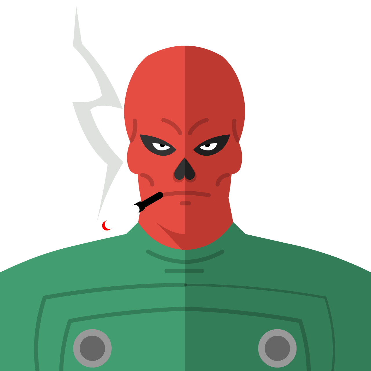 Marvel’s Red Skull Flat Icon & Avatar • Yoolk • Digital Ninja