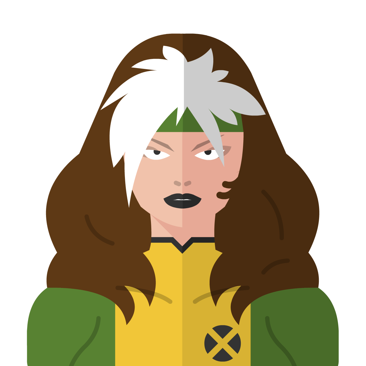Marvel’s Rogue Flat Icon & Avatar • Yoolk • Digital Ninja