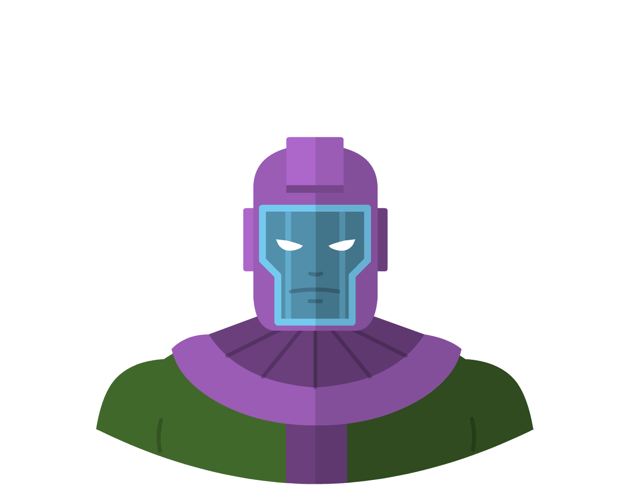 Marvel’s Kang Flat Icon & Avatar • Yoolk • Digital Ninja
