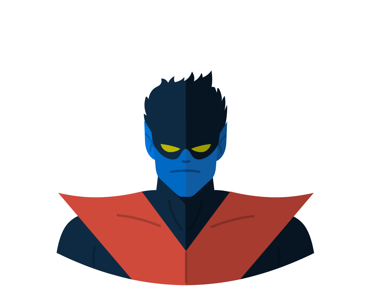 Marvel’s Nightcrawler Flat Icon & Avatar • Yoolk • Digital Ninja
