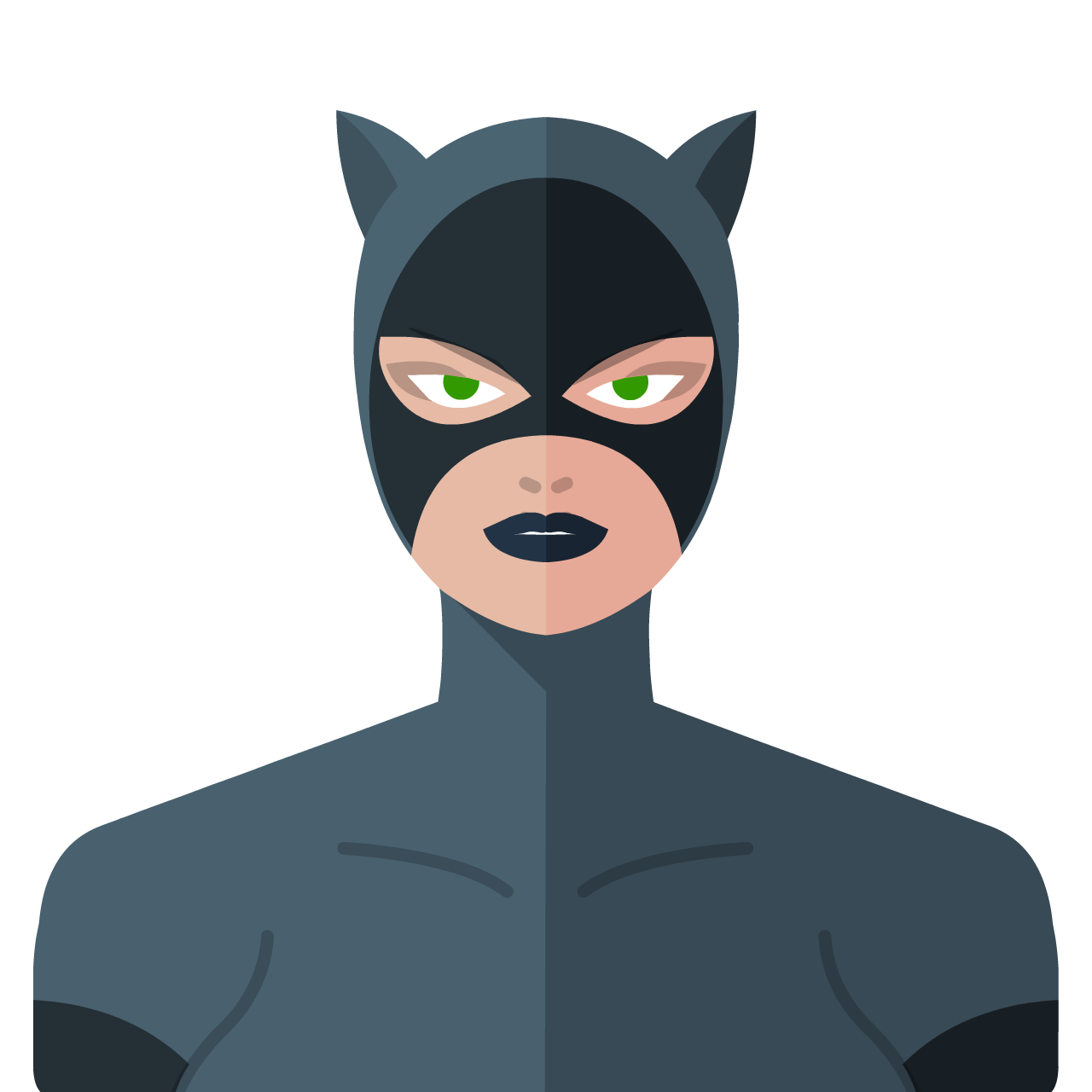 DC's Catwoman Flat Icon & Avatar • Yoolk • Digital Ninja