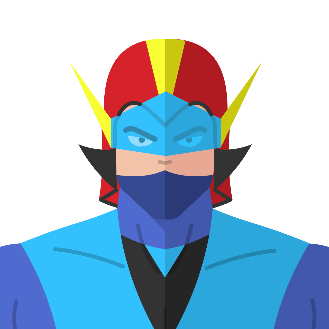 Go Nagai’s Koji Kabuto Flat Icon & Avatar • Yoolk • Digital Ninja