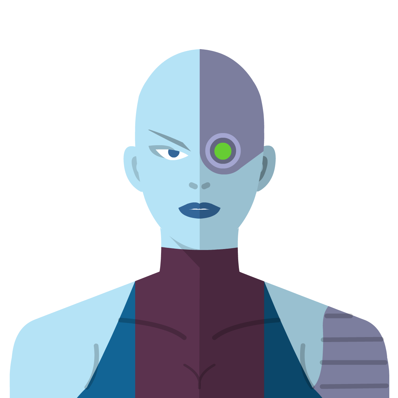 Marvel’s Nebula Flat Icon & Avatar • Yoolk • Digital Ninja