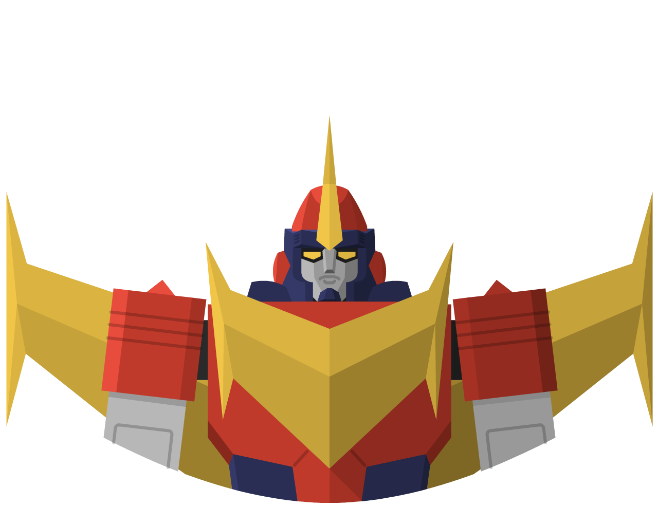 Zambot 3's Zambo Ace Flat Icon & Avatar • Yoolk • Digital Ninja